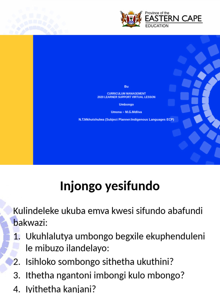 Uhlalutyo lombongo: Umona by M.G. Mdliva | PDF | Language Arts ...