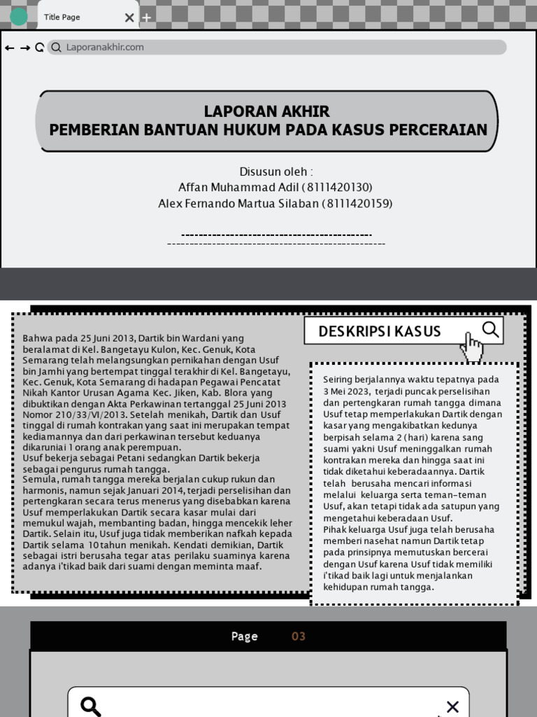 Bantuan Hukum Kasus Perceraian | PDF | Hukum