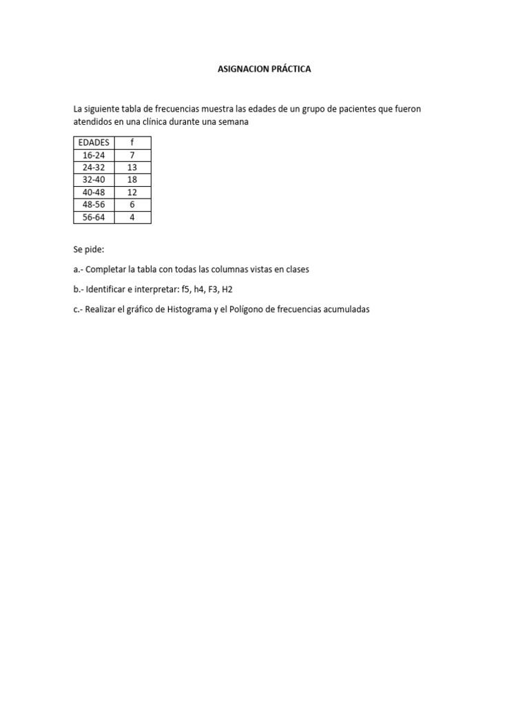 Asignacion Práctica Frecuencias | PDF