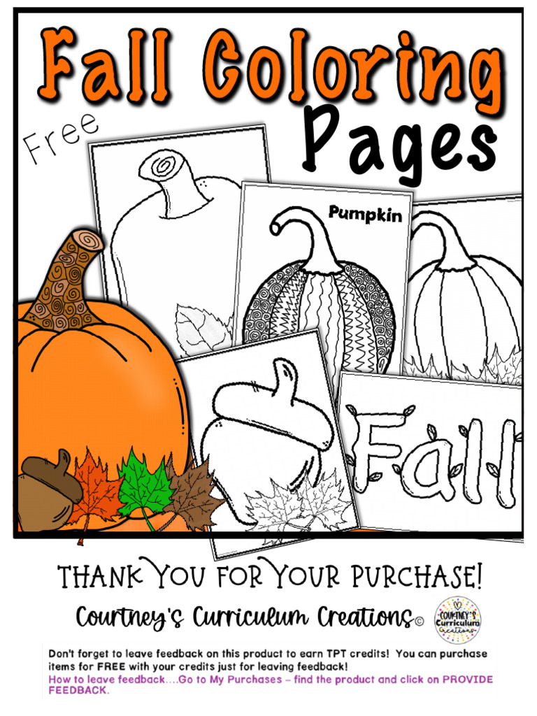 Free Fall-Themed Classroom Resources | PDF