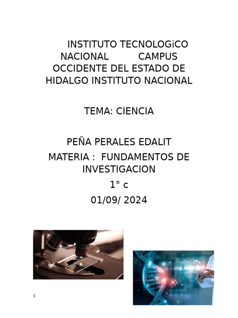 Documento | PDF | Science | Conocimiento