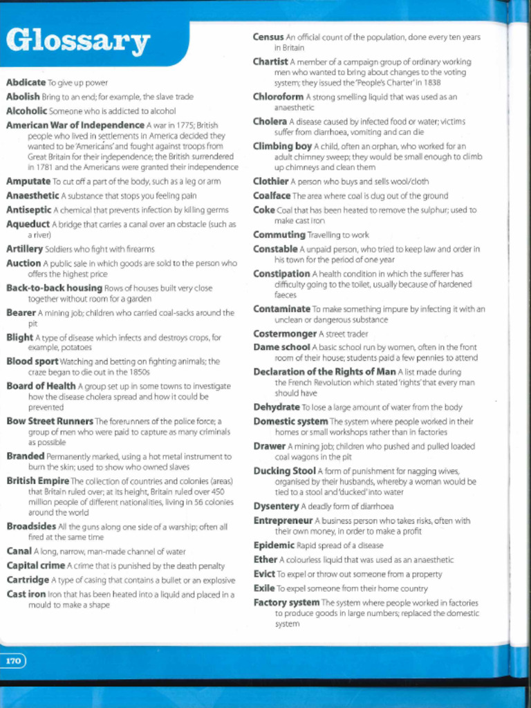 Glossary for foundation student | PDF