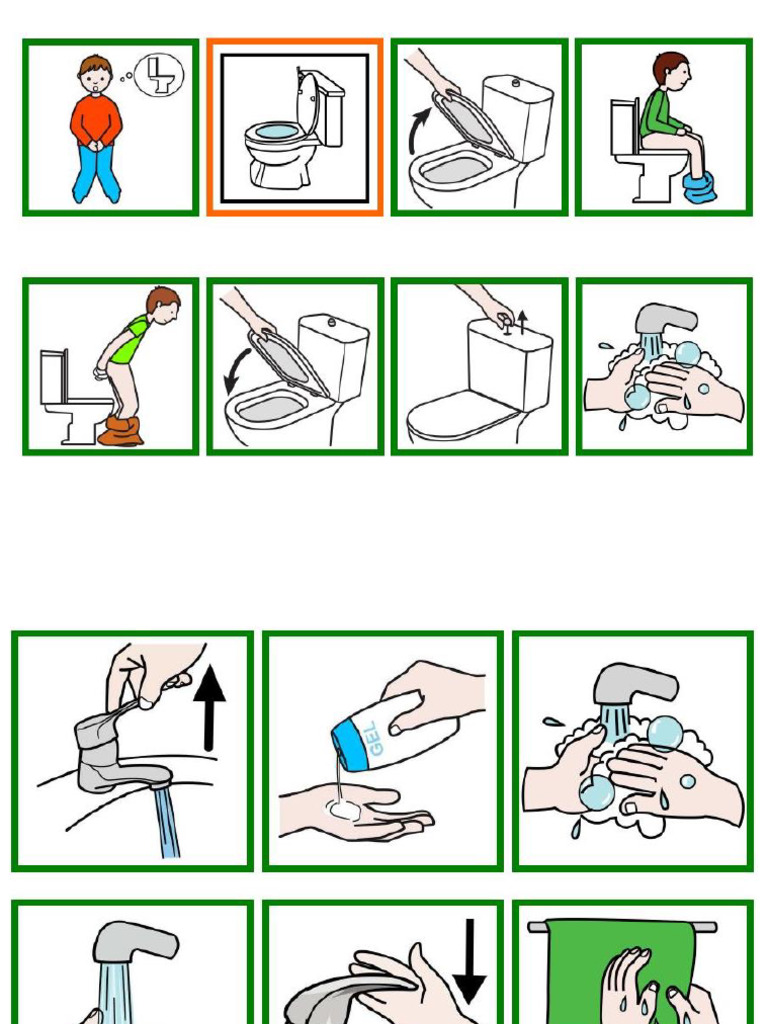 Secuencia ir al baño | PDF