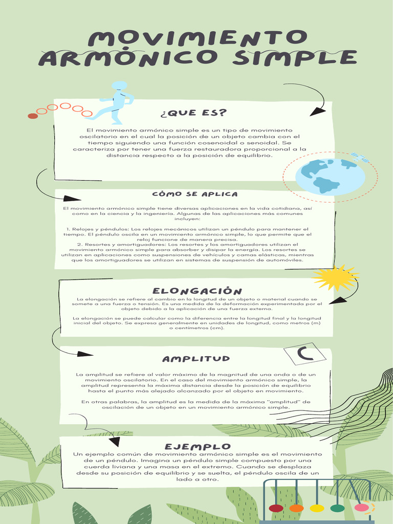 Movimiento armónico simple _20240318_121020_0000 | PDF | Oscilación | Péndulo
