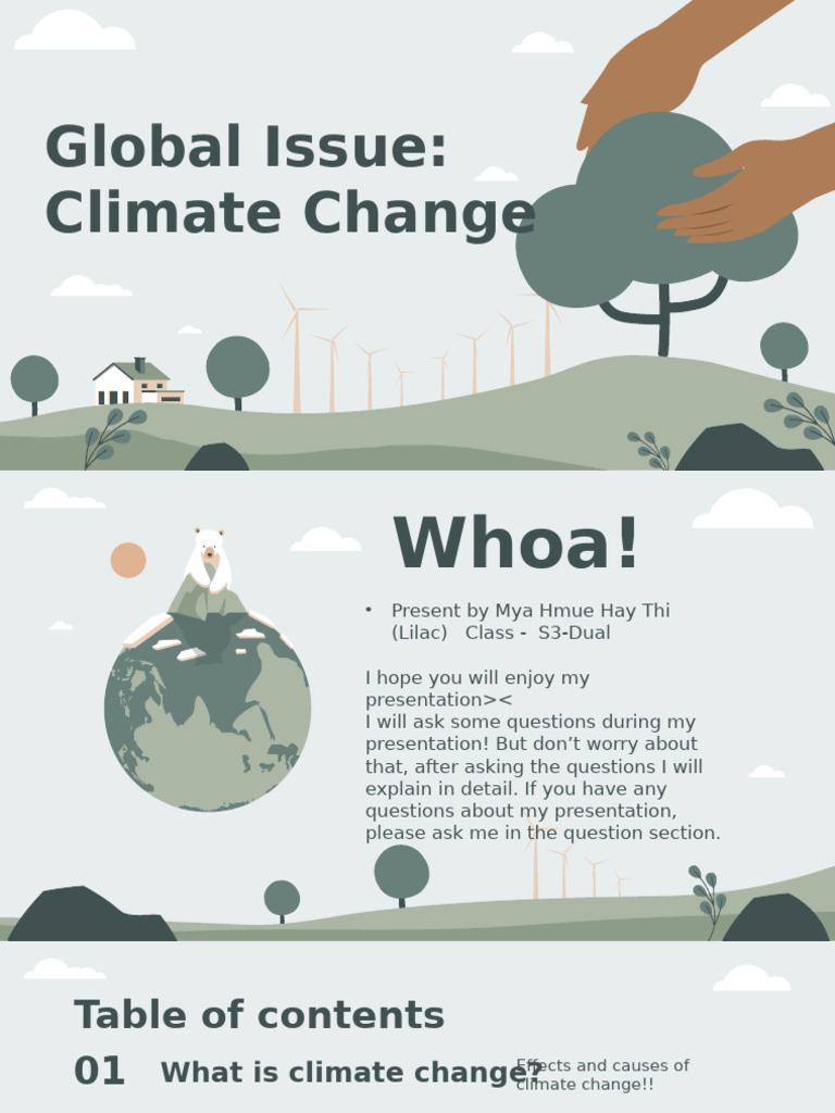 Global Issue, Climate Change GP Project | PDF | Science & Mathematics