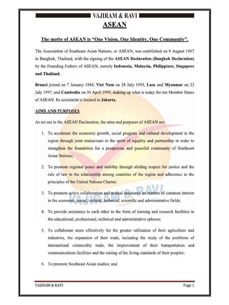 ASEAN | PDF