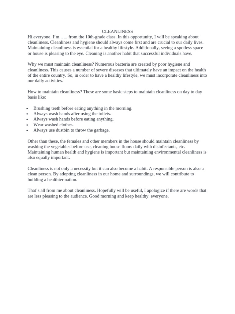 Speech English | PDF