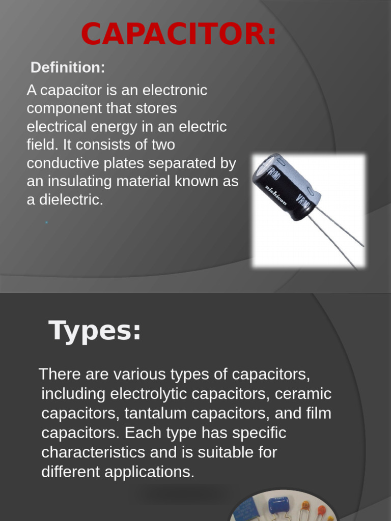 Understanding Capacitors: Types & Uses | PDF | Science & Mathematics