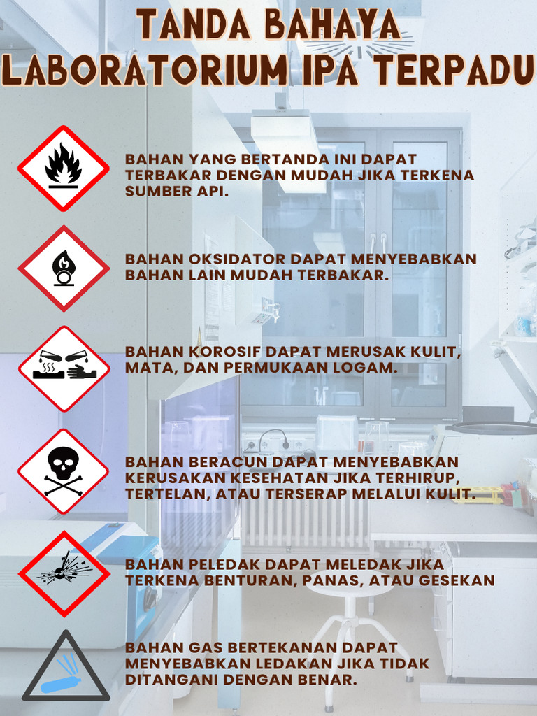 TANDA BAHAYA LAbORATORIUM IPA TERPADU - 20241024 - 085507 - 0000 | PDF
