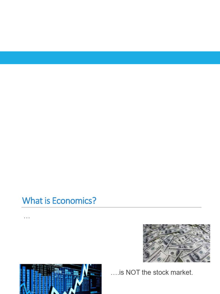 Understanding Economics Basics | PDF | Economics | Macroeconomics