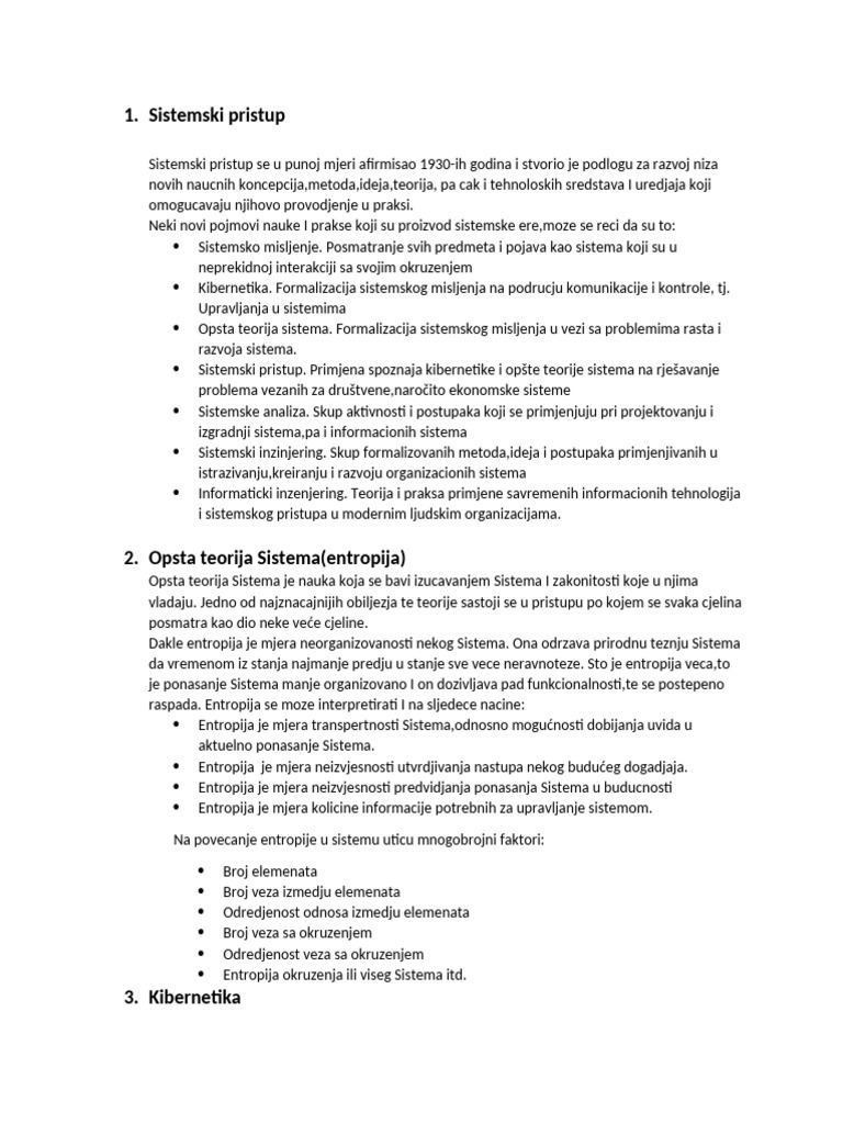 Poslovna Informatika Ispit | PDF