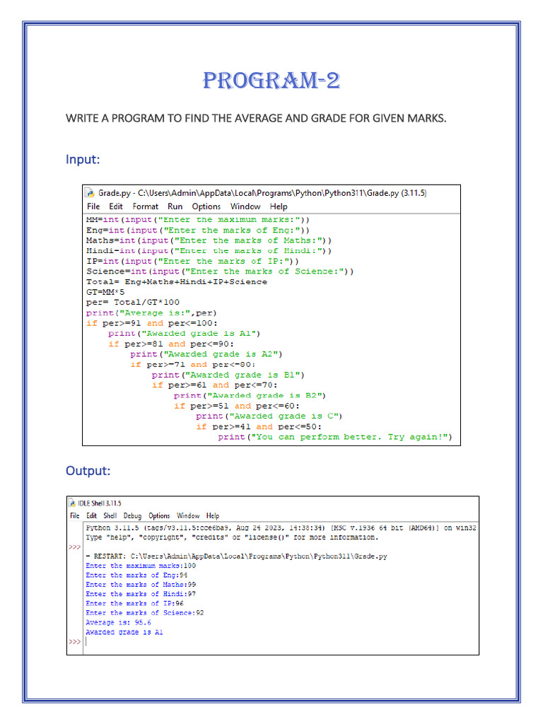 Pandas Program | PDF | Computers
