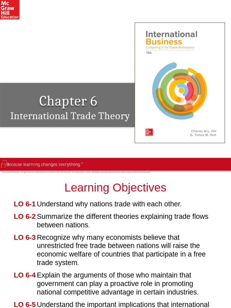 Hill IB12e Chap06 FINAL VH | PDF | Comparative Advantage | Free Trade