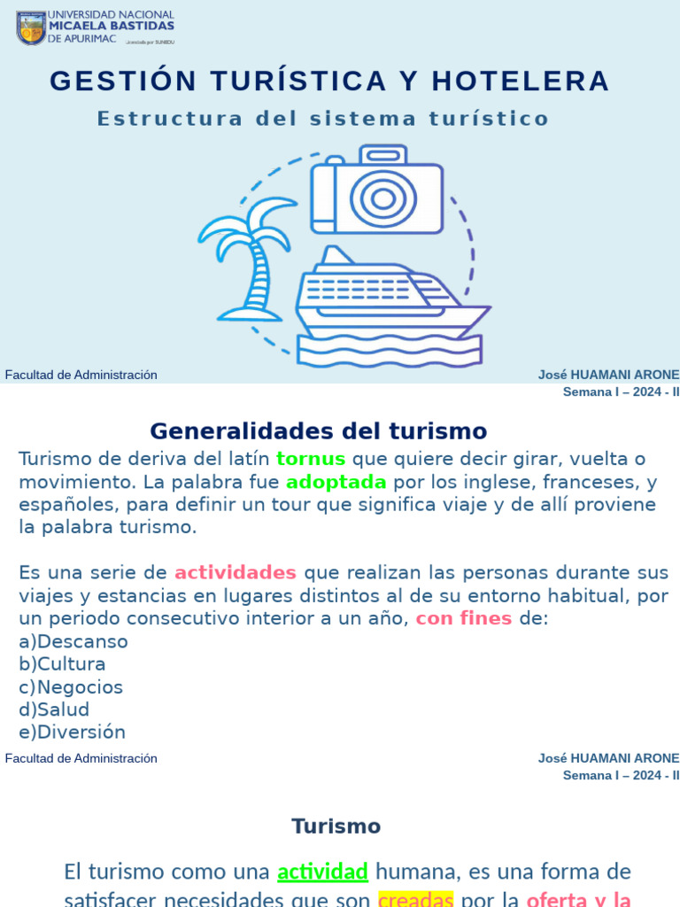 Estructura Del Sistema Turístico | PDF | Turismo | Economias