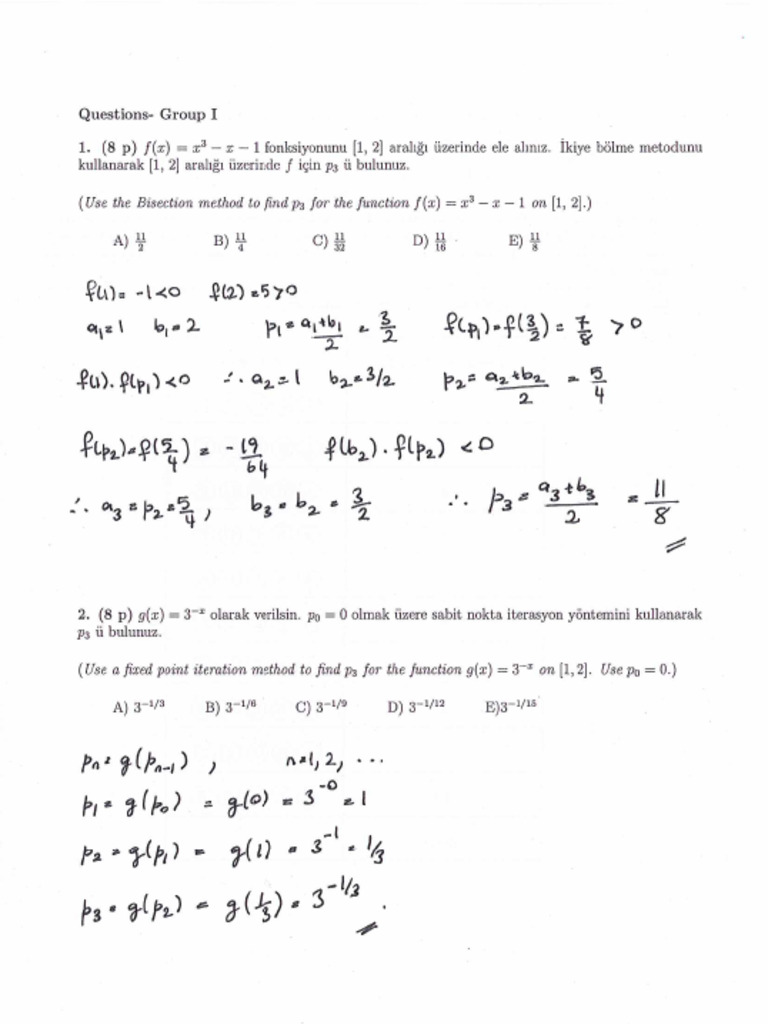 Answer Keys For All Questions | PDF