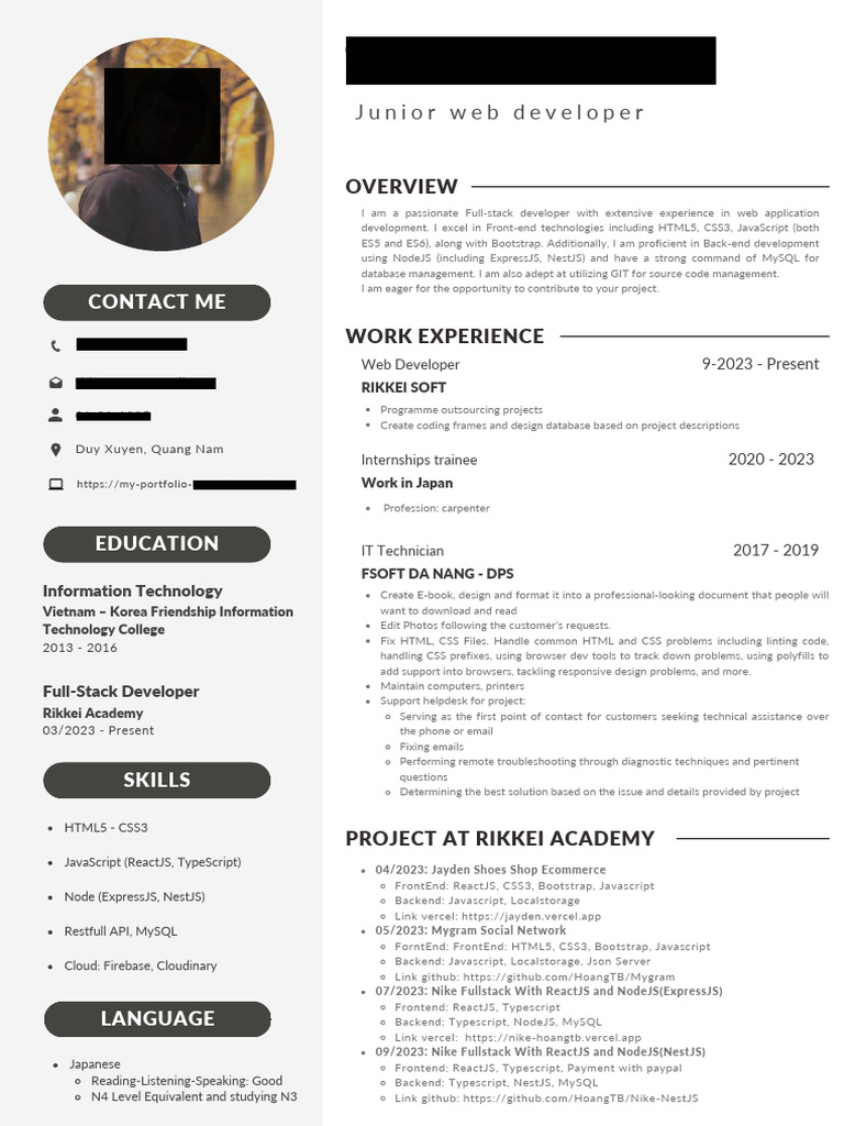 Full-Stack Developer Portfolio | PDF | Java Script | World Wide Web