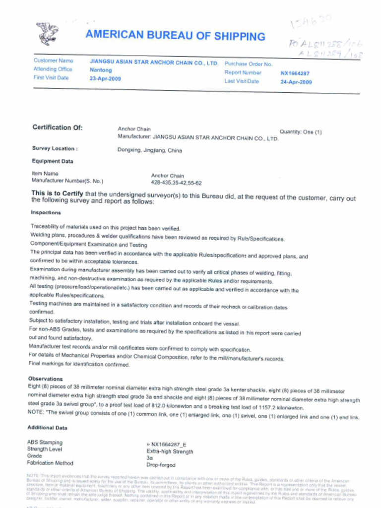 Abs-Anchor Chain | PDF