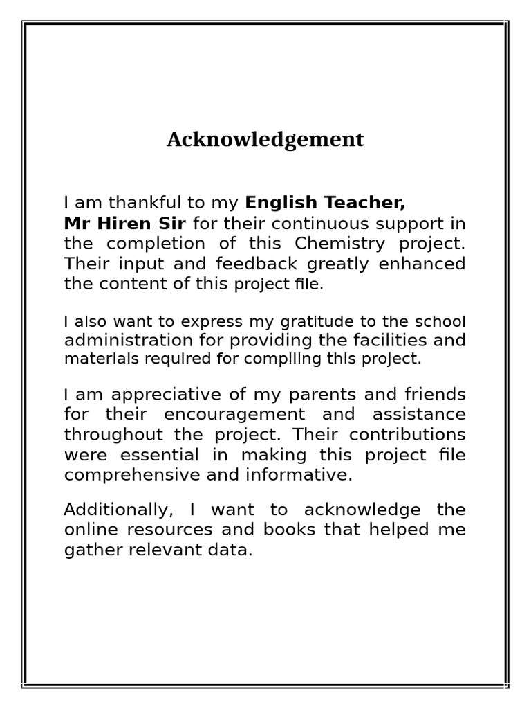 Acknowledgement f | PDF