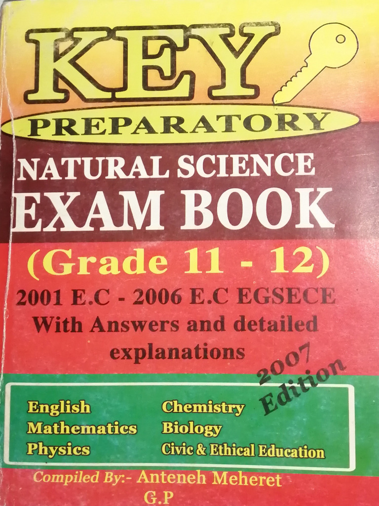 Exam Book 2001-2006 E.C | PDF