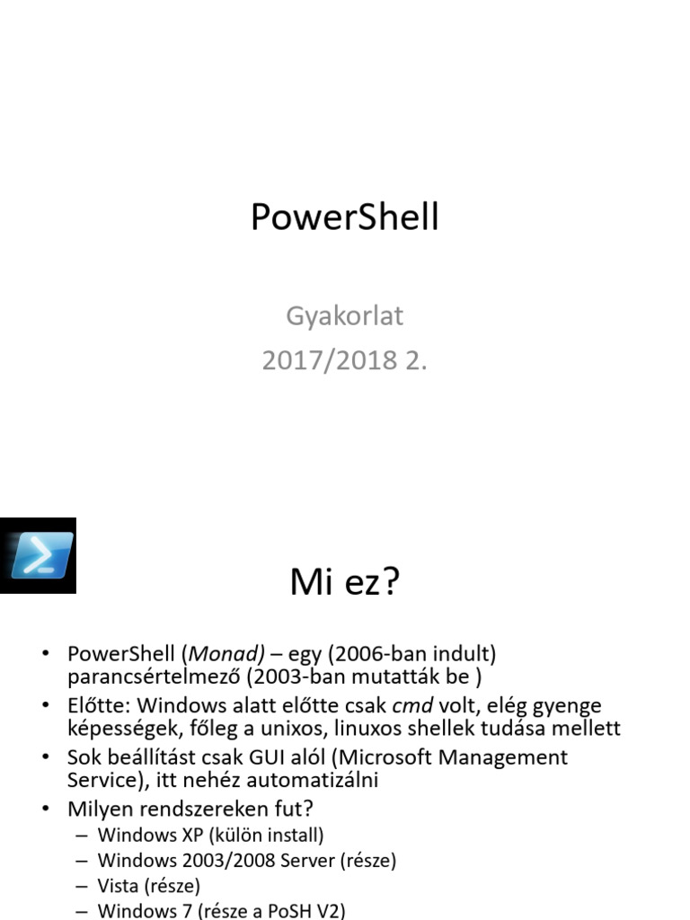 PowerShell_HUN_01 | PDF