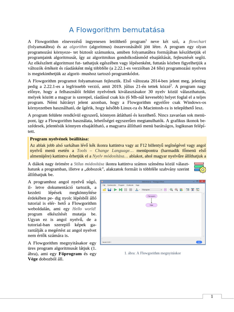 A Flowgorithm Bemutatása | PDF