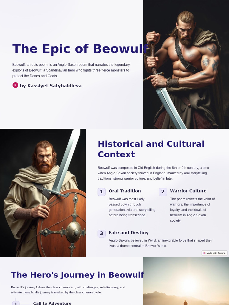 The Epic of Beowulf | PDF | Beowulf