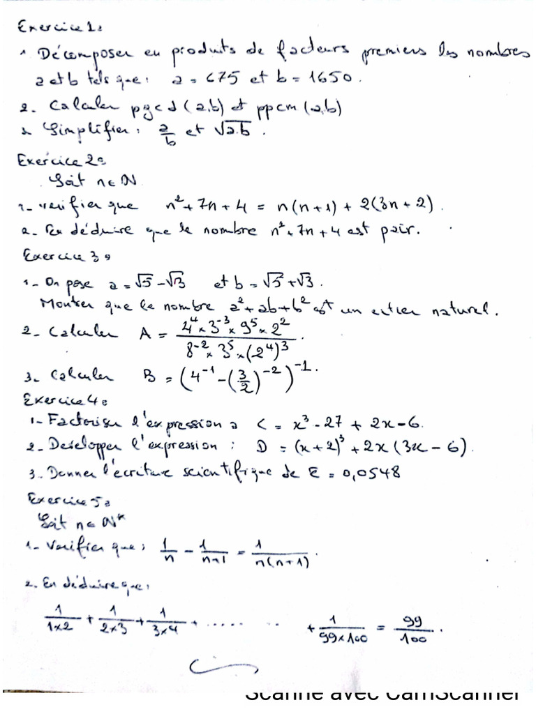 Série de Revision Mth | PDF