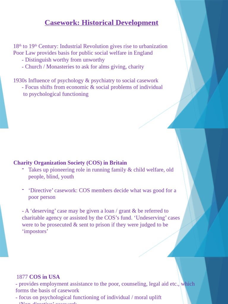 Historical Development of Casework | PDF