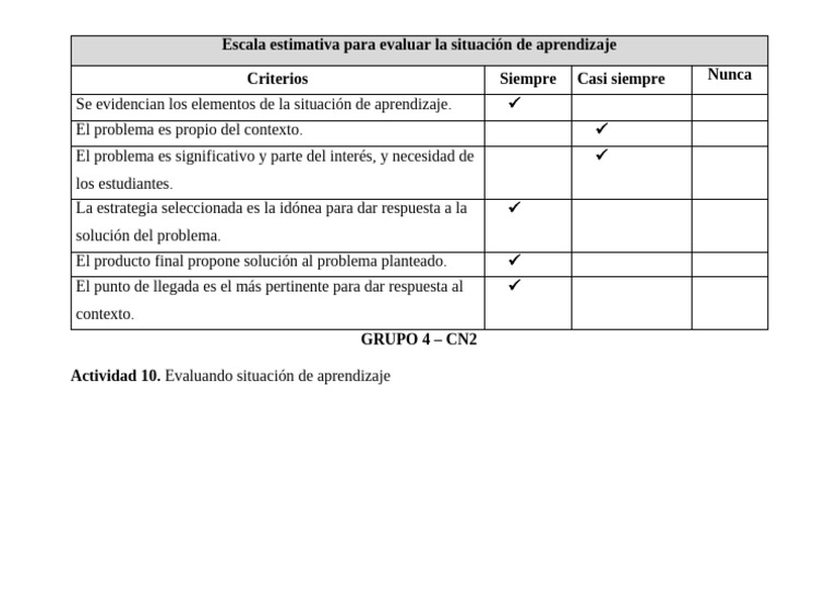 D A 2 Actividad 10 Evaluando Situaci N de Aprendizaje | PDF