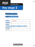 2023 Key Stage 2 Mathematics Paper | PDF | Copyright | Area