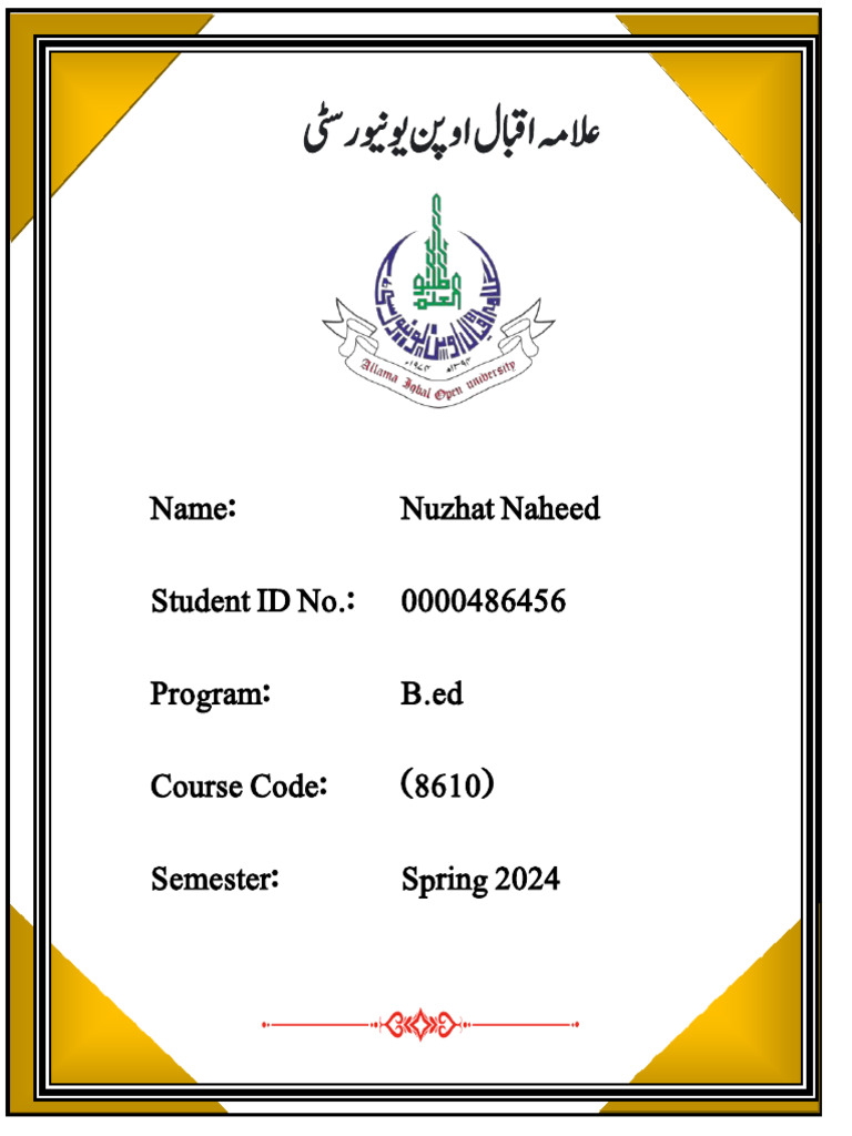 Nuzhat Naheed 8610-2 | PDF | Word | Semantics
