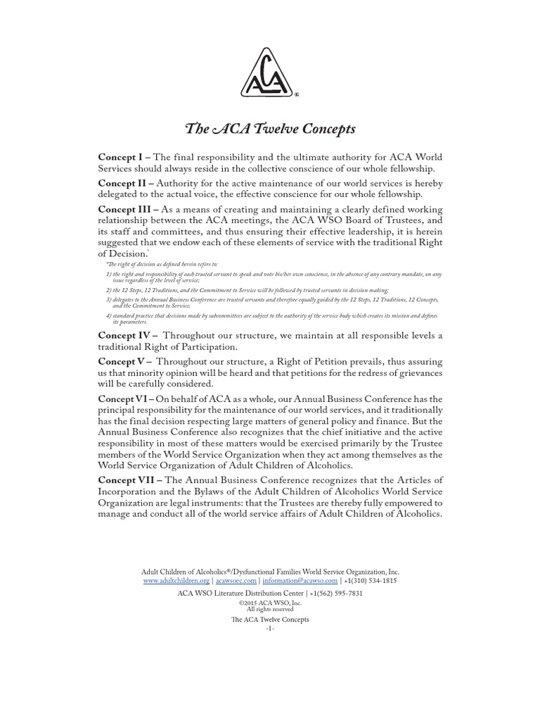 The_ACA_Twelve_Concepts_EN-US_A4 | PDF | Government | Justice