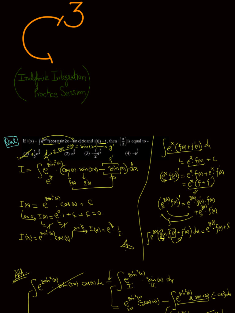26.C-Cube Indefinite Integration PYQ | PDF