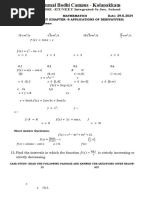 Cbse Class 12 Application of Derivative Case Study Based Question | PDF ...