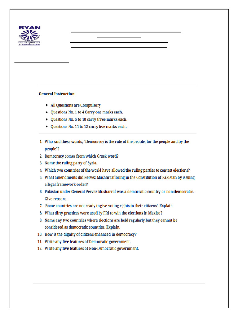 what is democracy worksheet_ic565668 | PDF