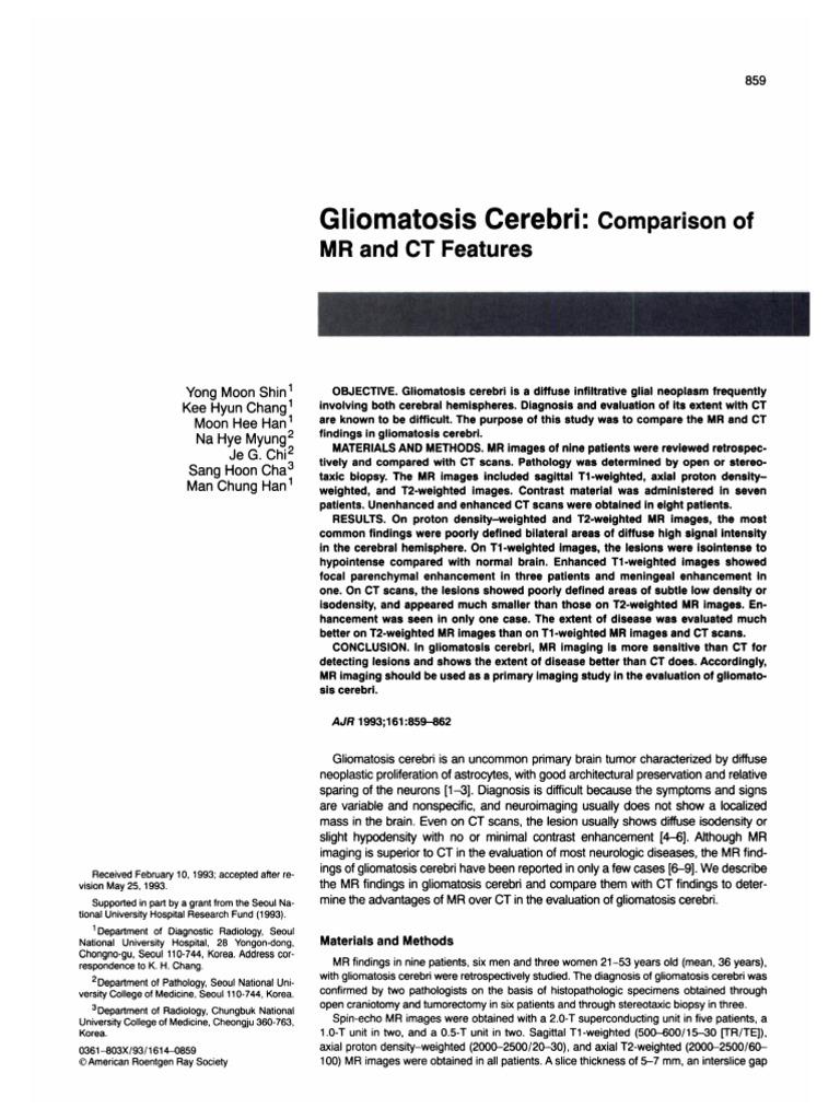 Ajr 161 4 8372774 | PDF | Magnetic Resonance Imaging | Ct Scan