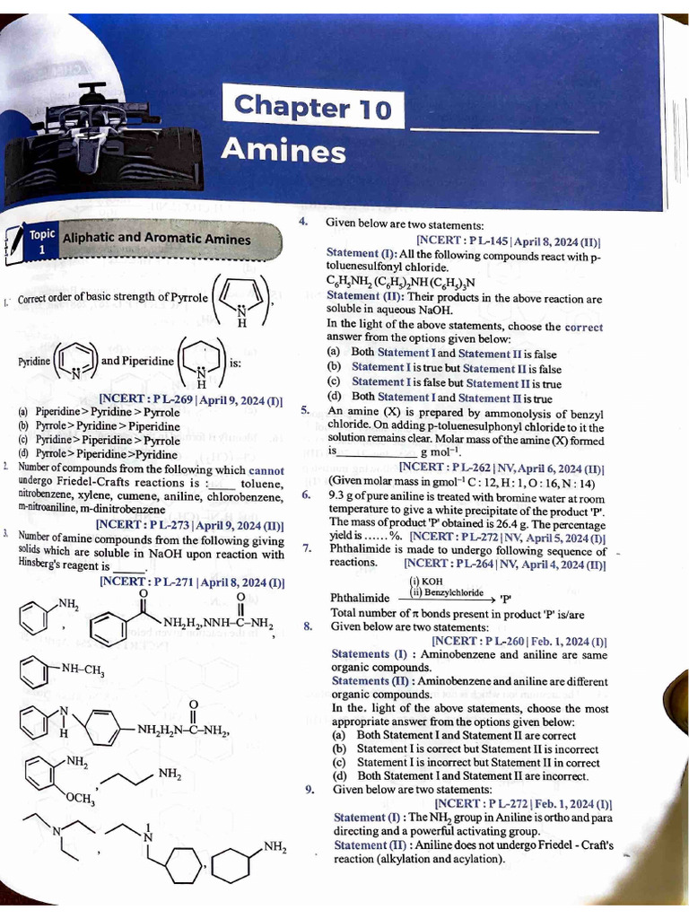 AMINES MAINS | PDF | Amine | Organic Chemistry