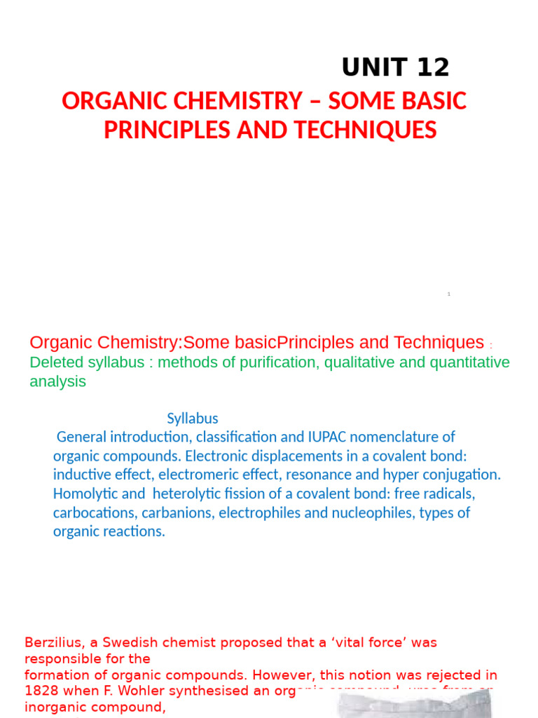 Organic Chemistry Basic | PDF | Chemical Bond | Organic Compounds