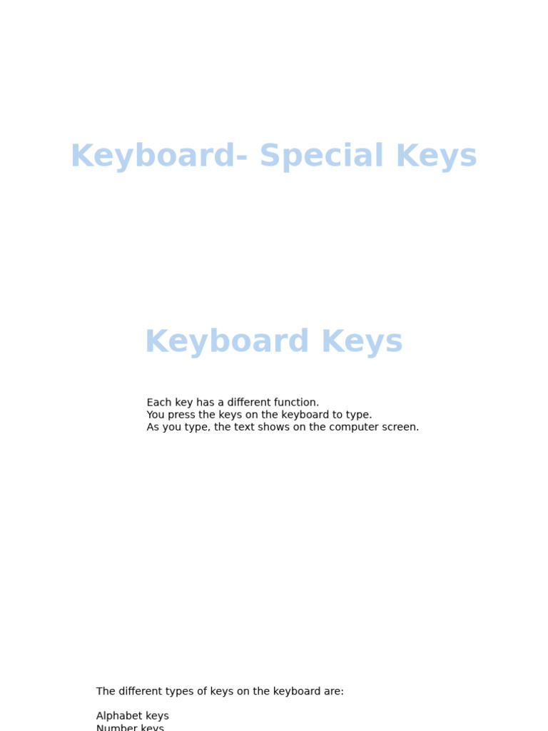 Keybaord | PDF | Computer Keyboard | Input/Output