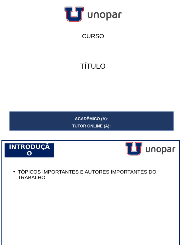 Slides TCC - Projeto de Ensino | PDF