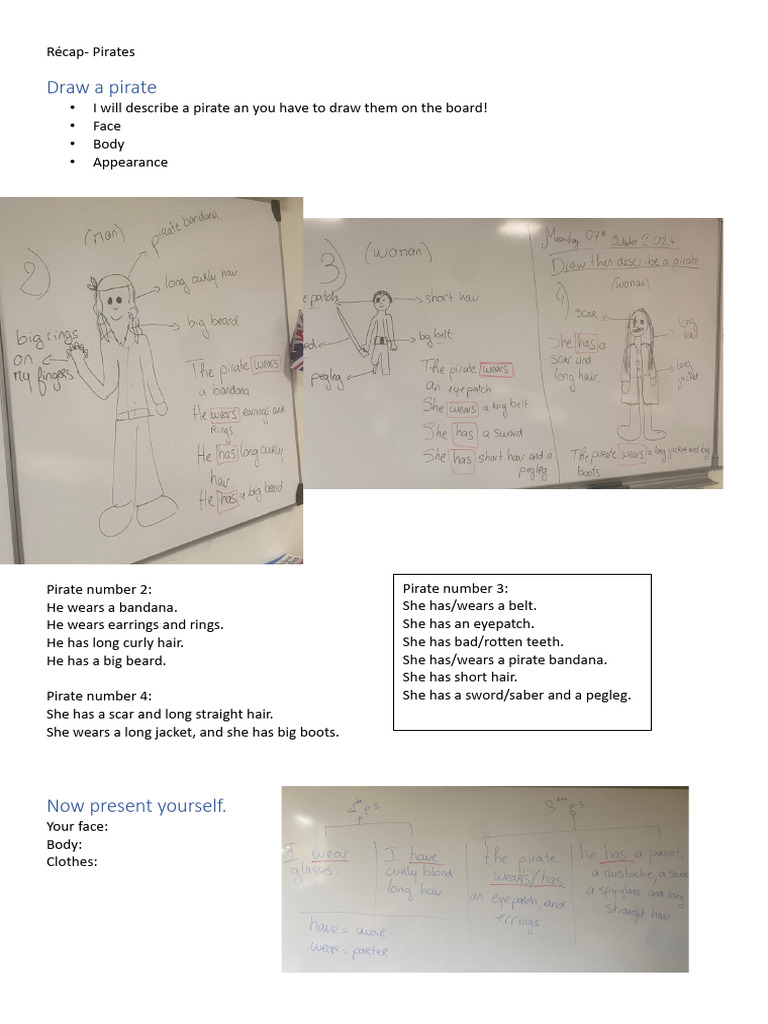 Draw A Pirate | PDF