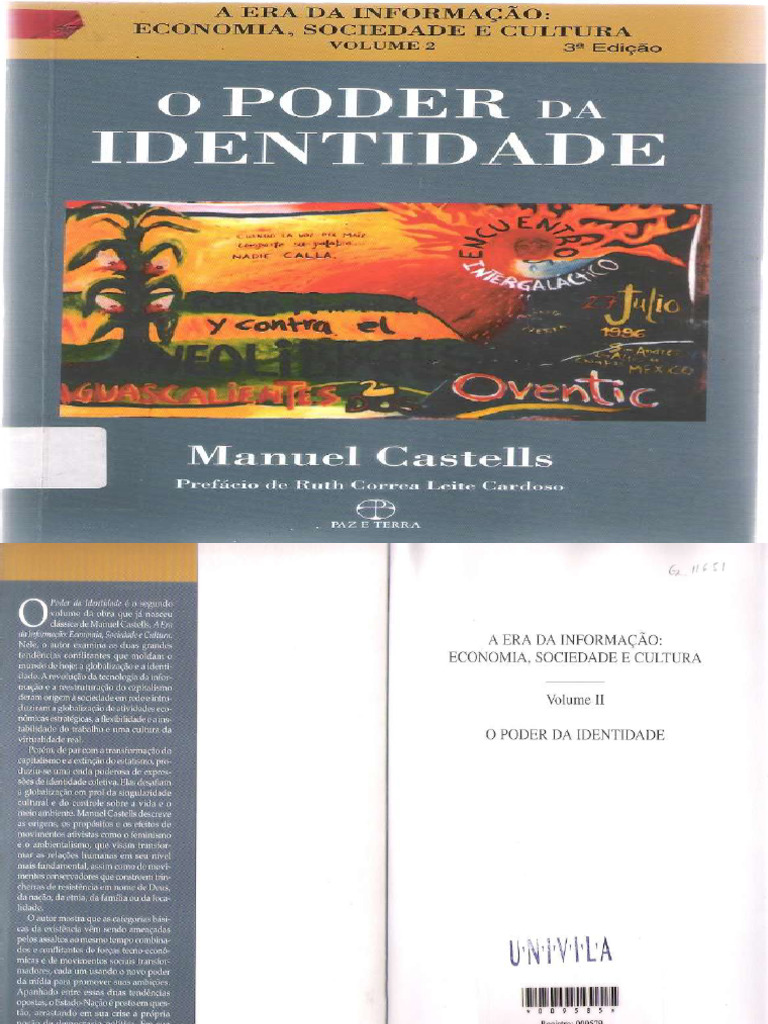 CASTELLS Manuel O Poder Da Identidade A Era Da Informacao Economia Sociedade e Cultura | PDF
