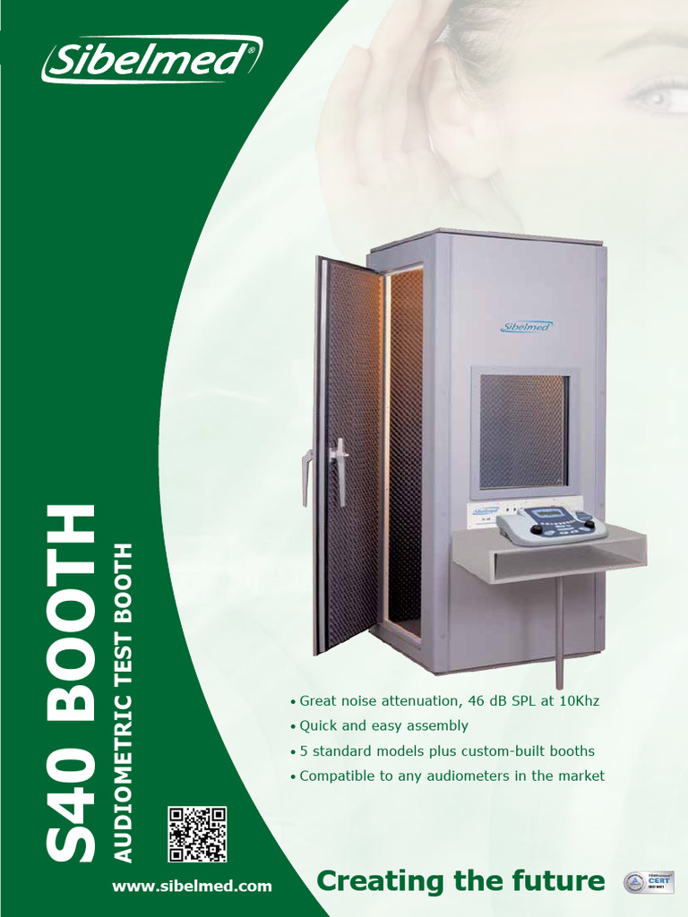 S40 Audiometric Test Booth Features | PDF | Hearing