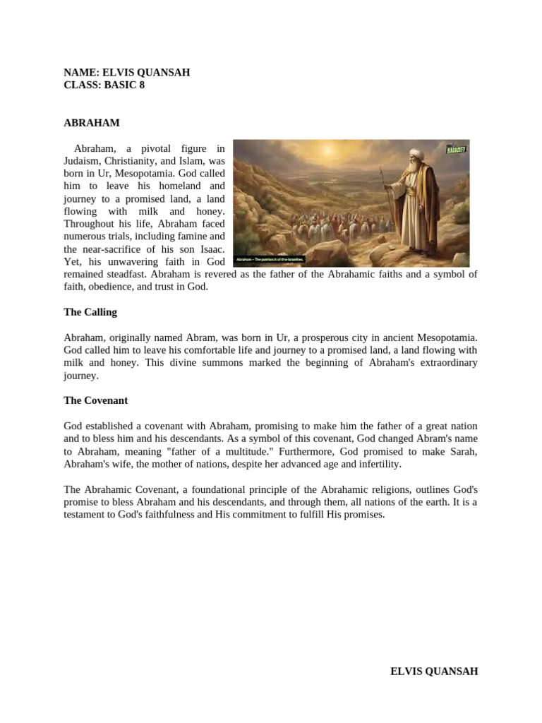 ELVIS | PDF | Isaac | Jacob