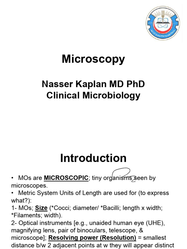 Microscopy 2 | PDF | Microscope | Angular Resolution