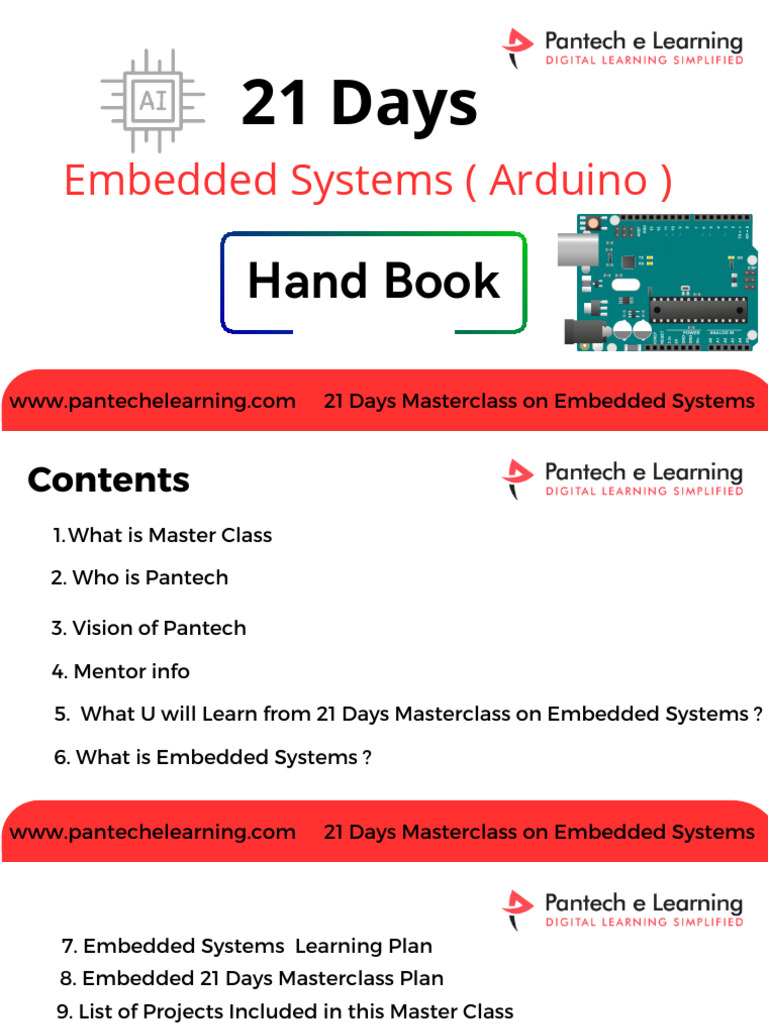Embedded Arduino Handbook Pdf Embedded System Microcontroller