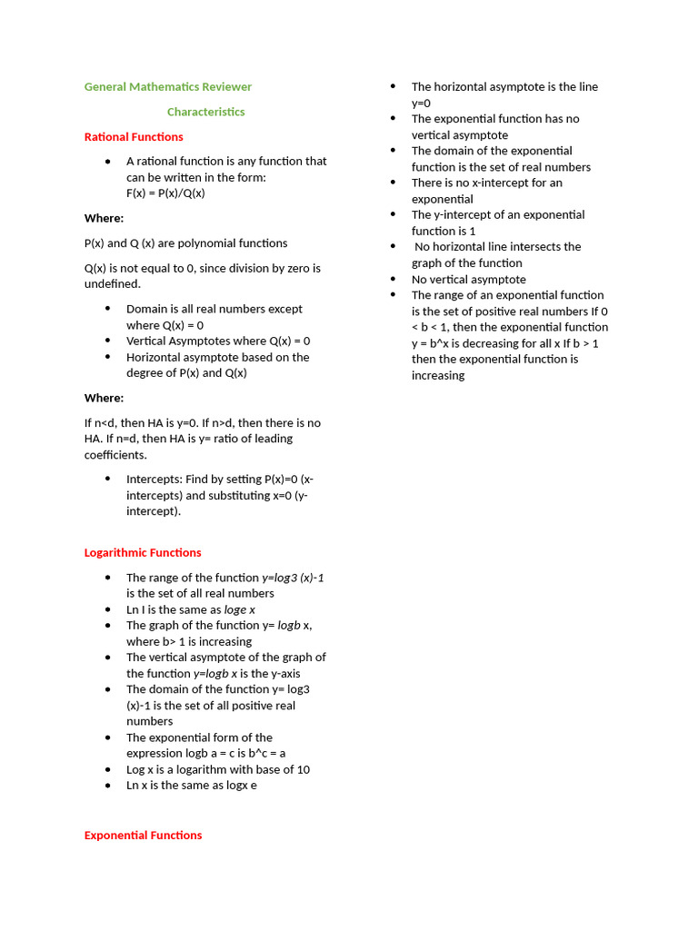 Genmath Qa Reviewer | PDF
