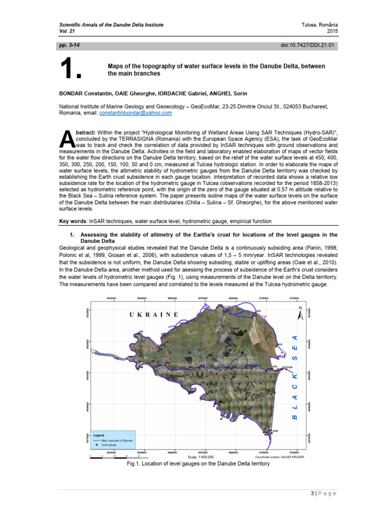 Maps of The Topography of Water | PDF | Danube | River Delta