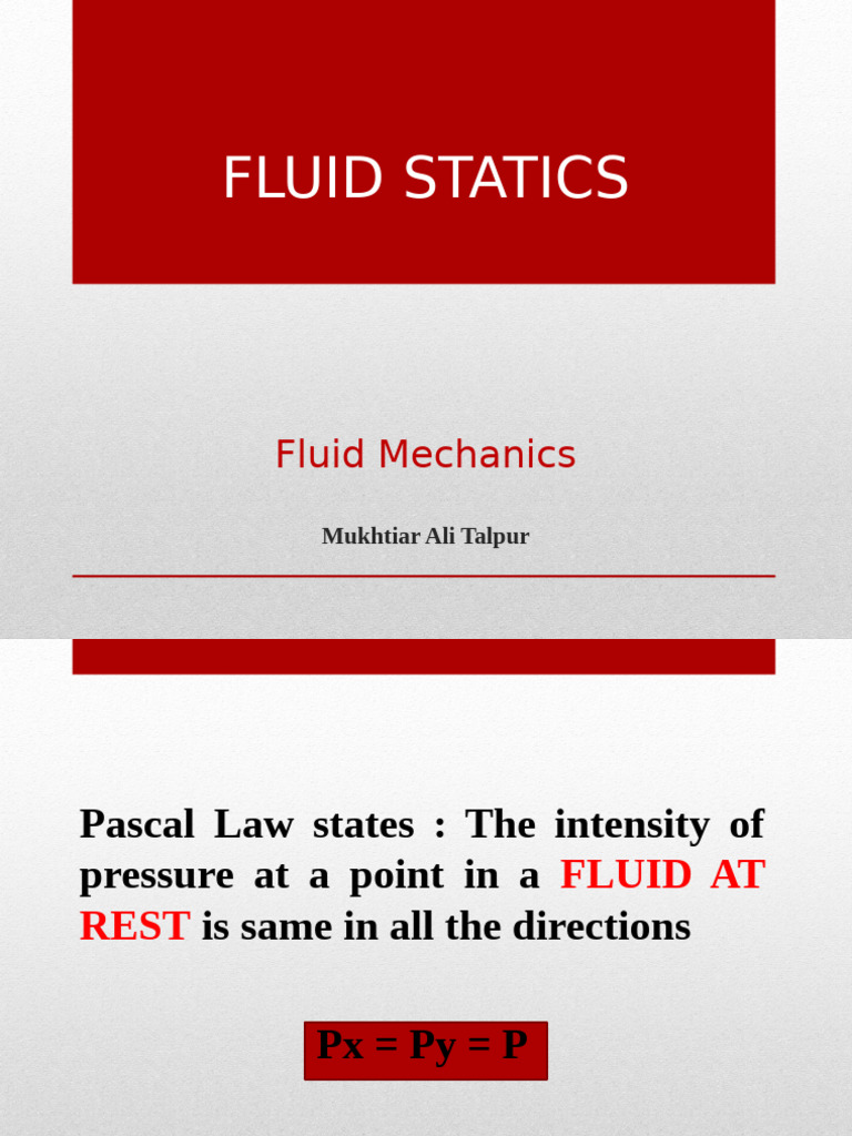 Pascal's law | PDF