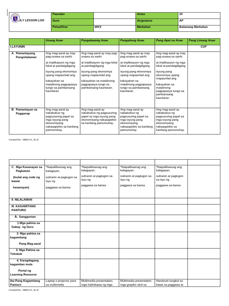 AP10 Q2 WK3 Done | PDF
